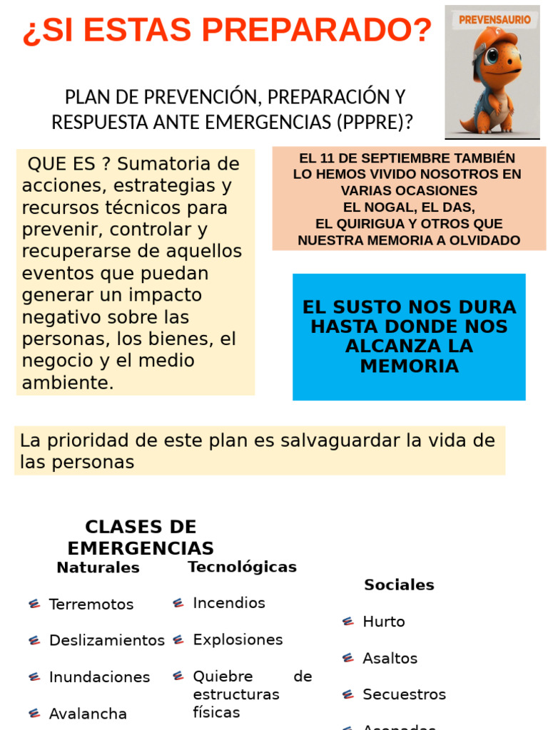 Plan Prevencion y Atencion de Emergencias | PDF