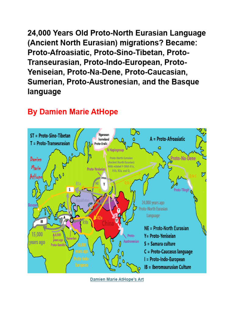 Proto-North Eurasian Language Origins | PDF | Linguistics
