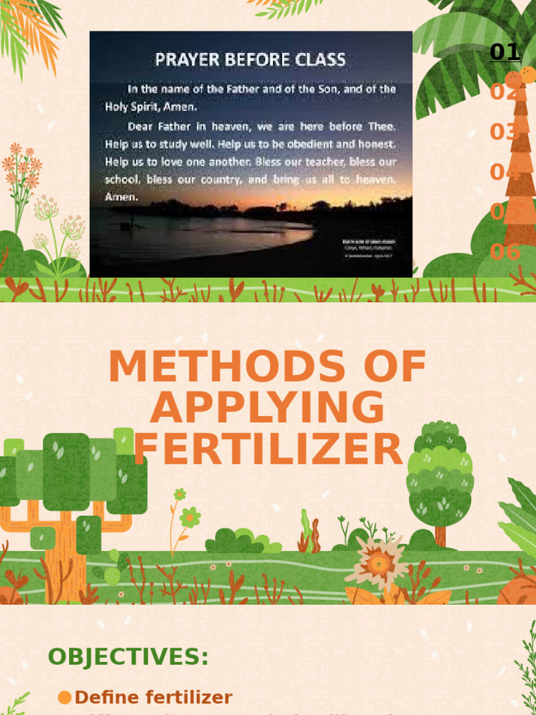 CO_PPT_ACP7-8_METHODS-OF-APPLYING-FERTILIZERS.PPT | PDF | Fertilizer | Soil