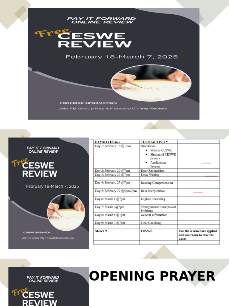 Ceswe Orientation | PDF