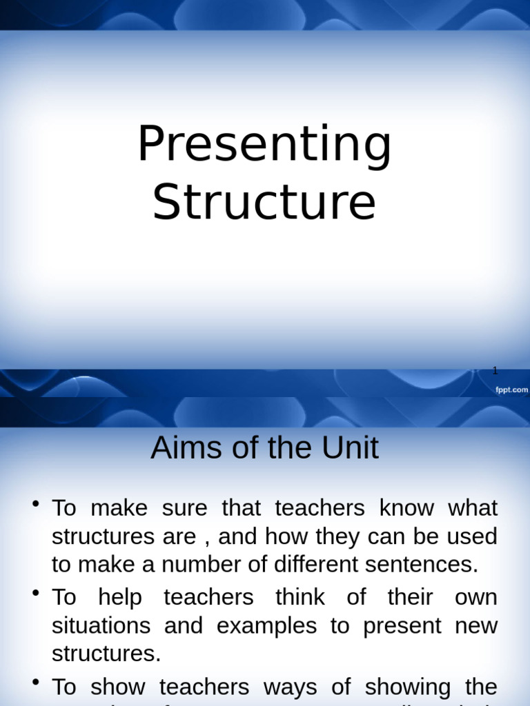 Presenting Structure Lec 6 | PDF | Learning | Cognition