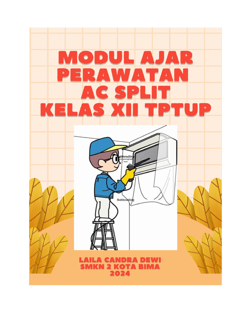 Panduan Perawatan AC Split Siswa | PDF