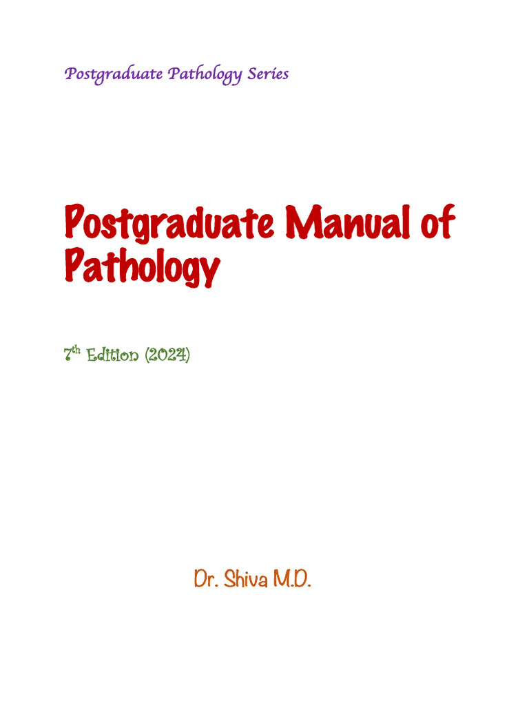 Postgraduate Manual of Pathology-7th Edition-2024 | PDF | Inflammation ...