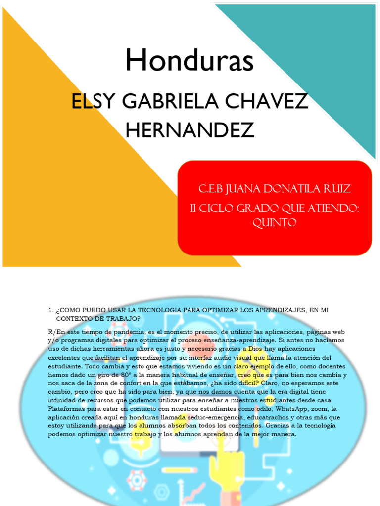 ACTIVIDAD 5 Elsy Chavez | PDF | Videotelefonía | Aprendizaje