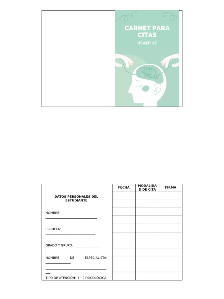 Carnet de Citas | PDF