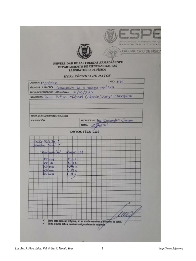 Conservación de Energía: Experimento Disco de Maxwell | PDF | Medición | Masa