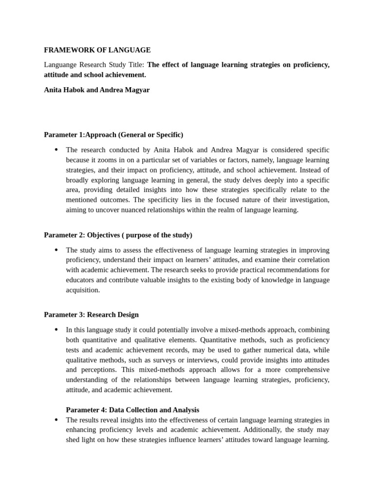 Language Research Study | PDF | Quantitative Research | Learning