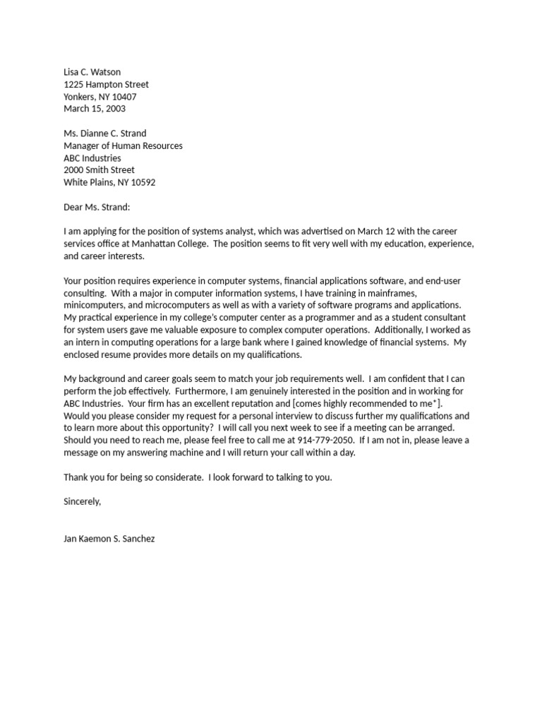 Application-letter-Sample | PDF