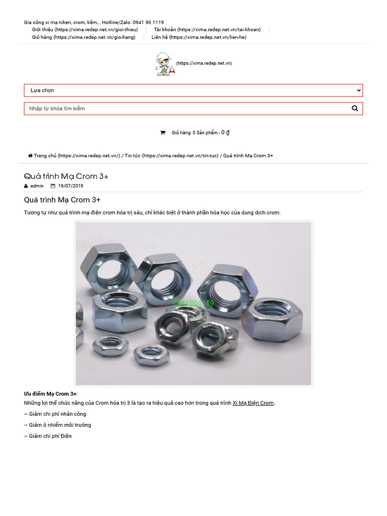 Quá Trình M Crom 3+ | PDF