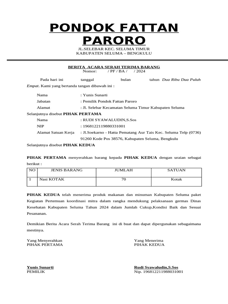Pondok Fattan Paroro | PDF