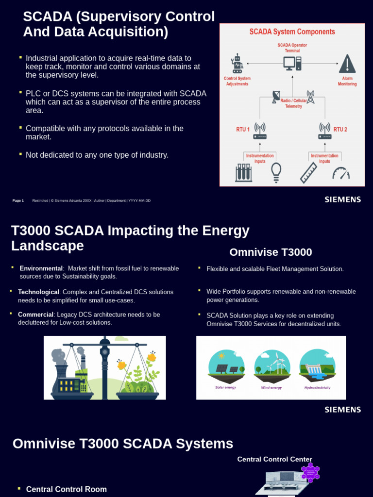 SCADA PPT 1 | PDF