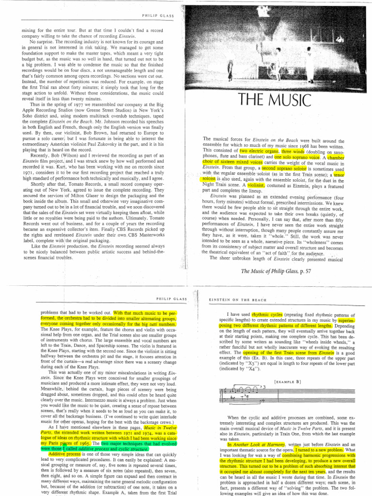 Glass-Chapter From Philip Glass Book, Additive Process, Cyclic ...