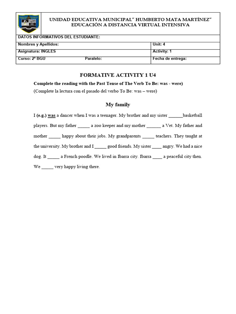 Formative Activity 1 - U4 | PDF