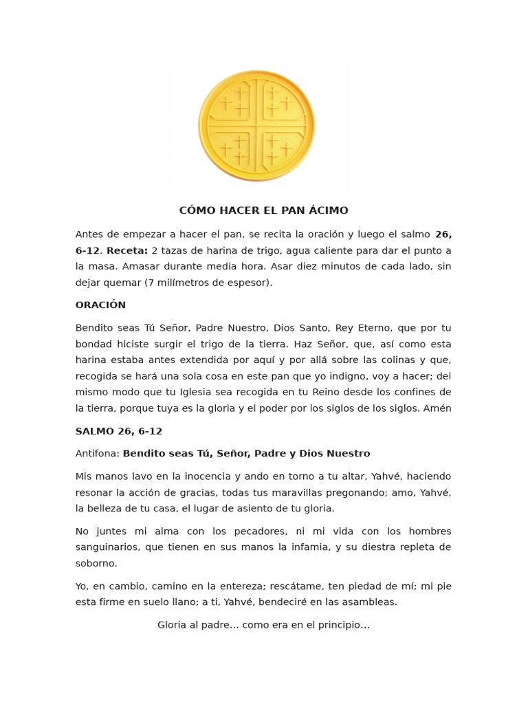 CÃ_MO HACER EL PAN Ã_CIMO | PDF