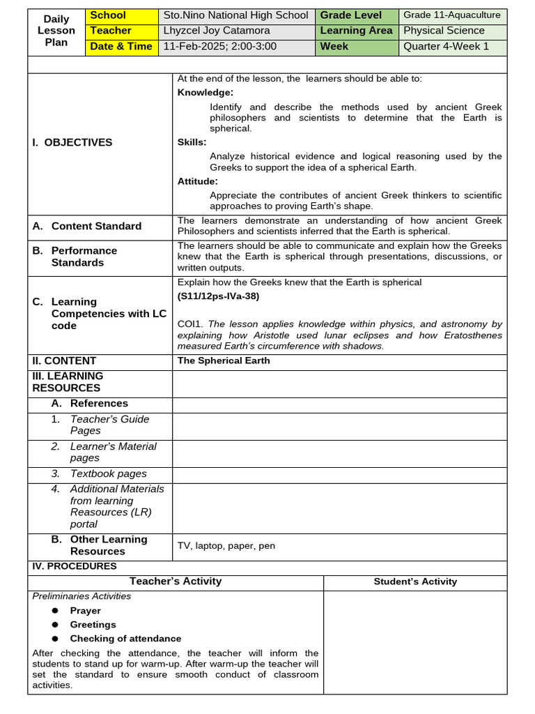 1.The Spherical Earth - DLP | PDF | Moon | Eclipse