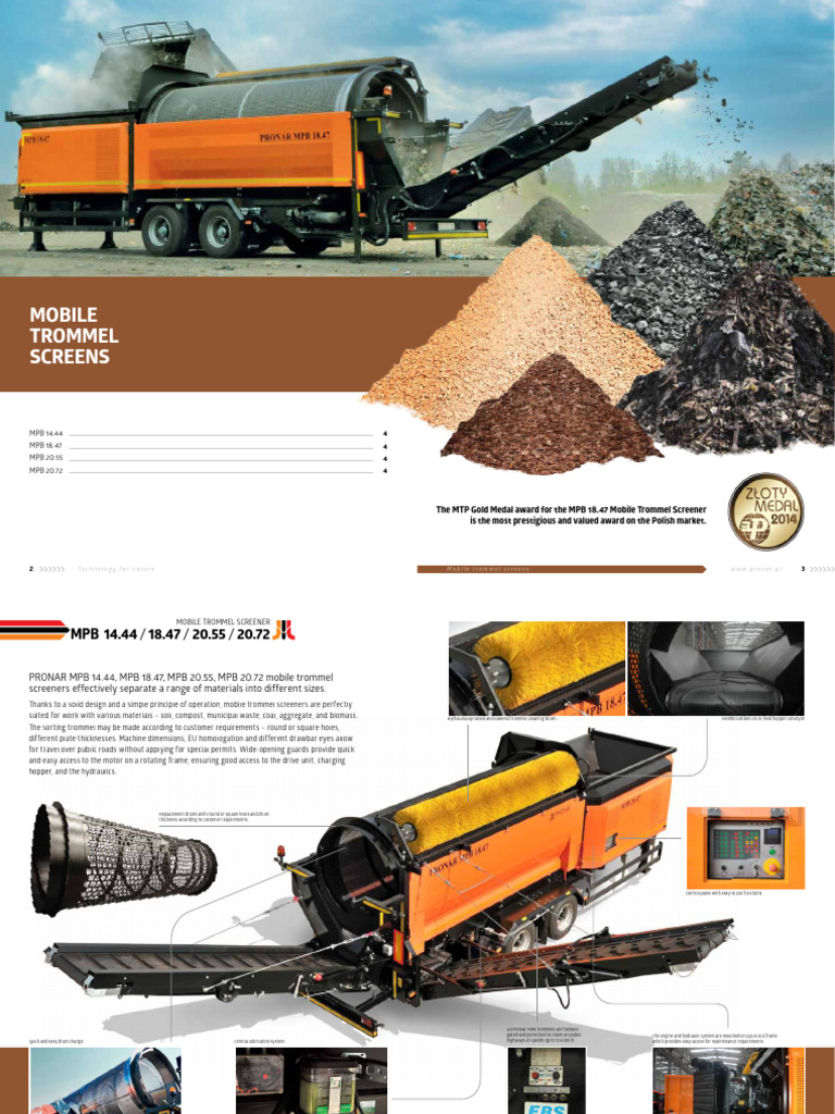 PRZ NEW Trommel Screens en | PDF | Brake | Engines