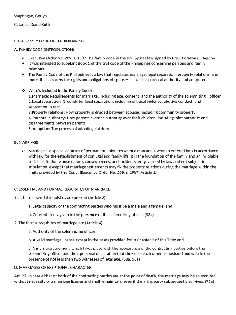 family-code-sst-128_070208 (1) | PDF | Marriage | Family