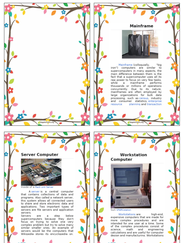 Types of Computers ANGEL MAE | PDF | Smartphone | Personal Computers