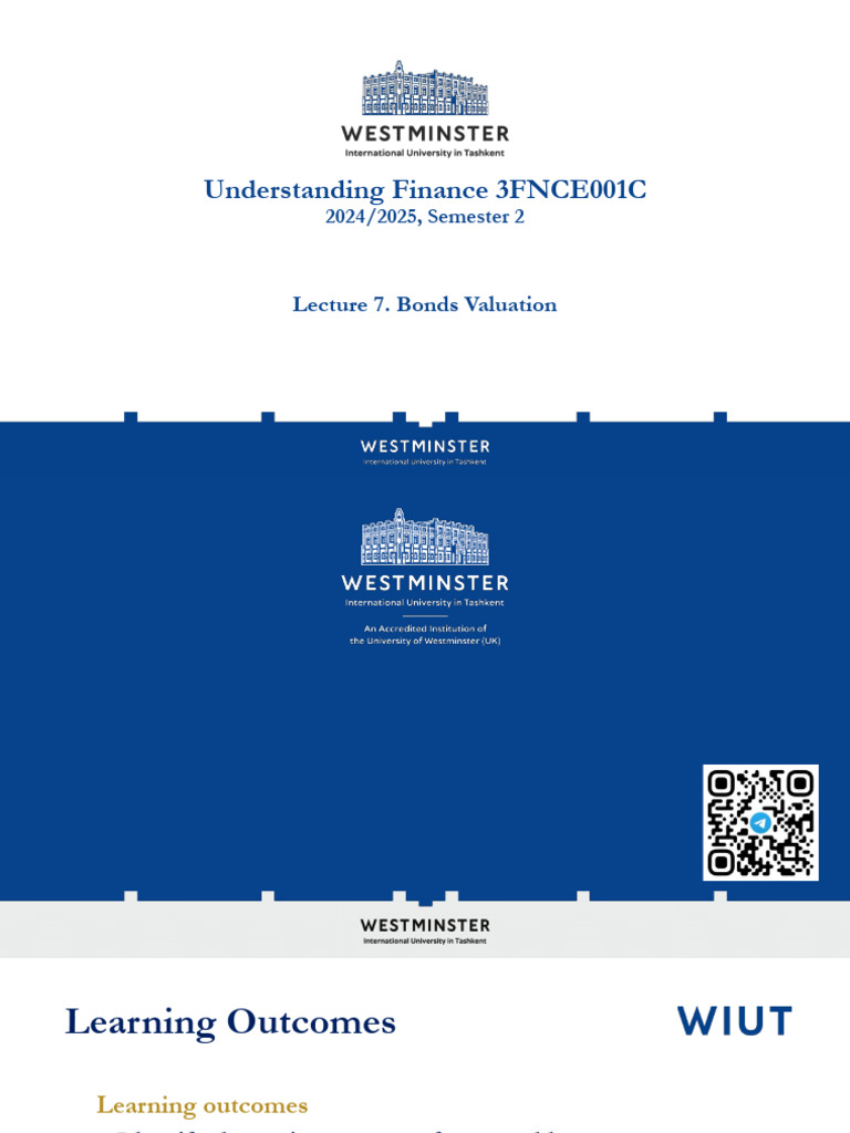 Understanding Finance Lecture 7 | PDF | Bonds (Finance) | Debt