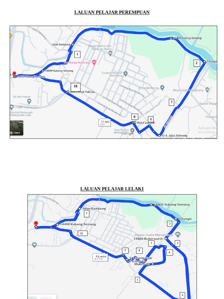 Pelan Laluan Merentas Desa | PDF