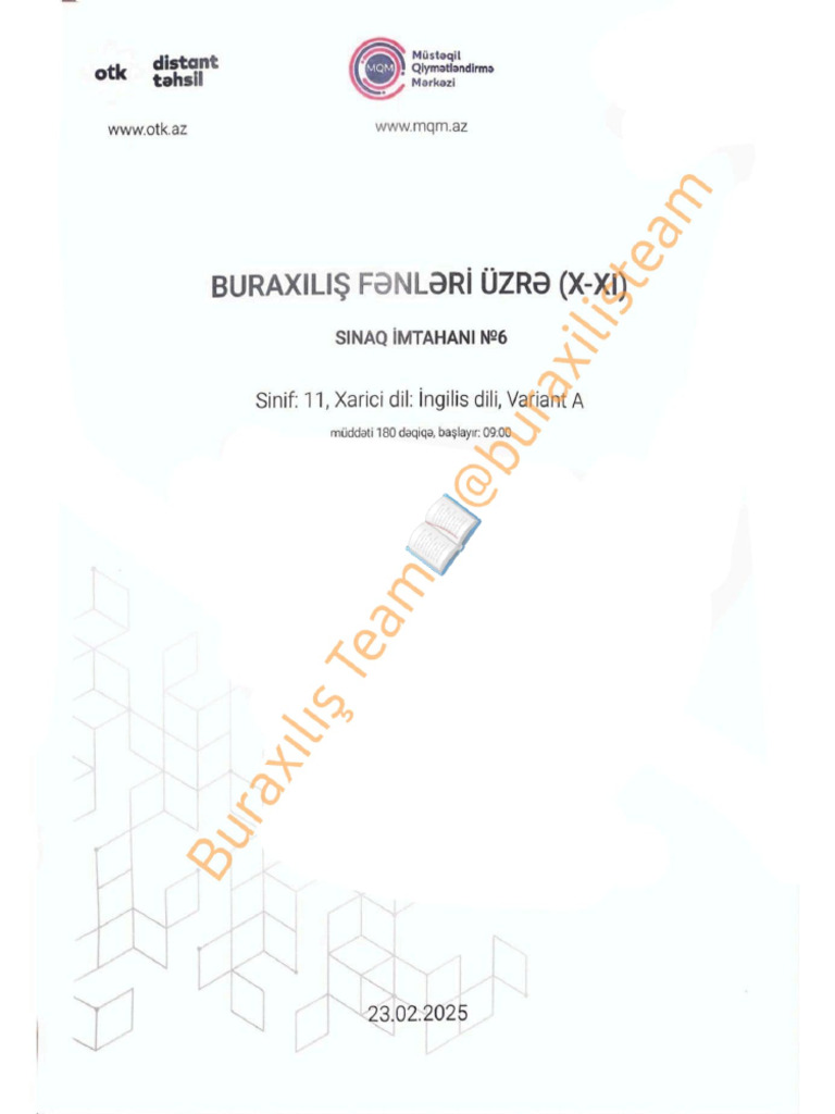 23.02.2025 OTK XI Sinif | PDF