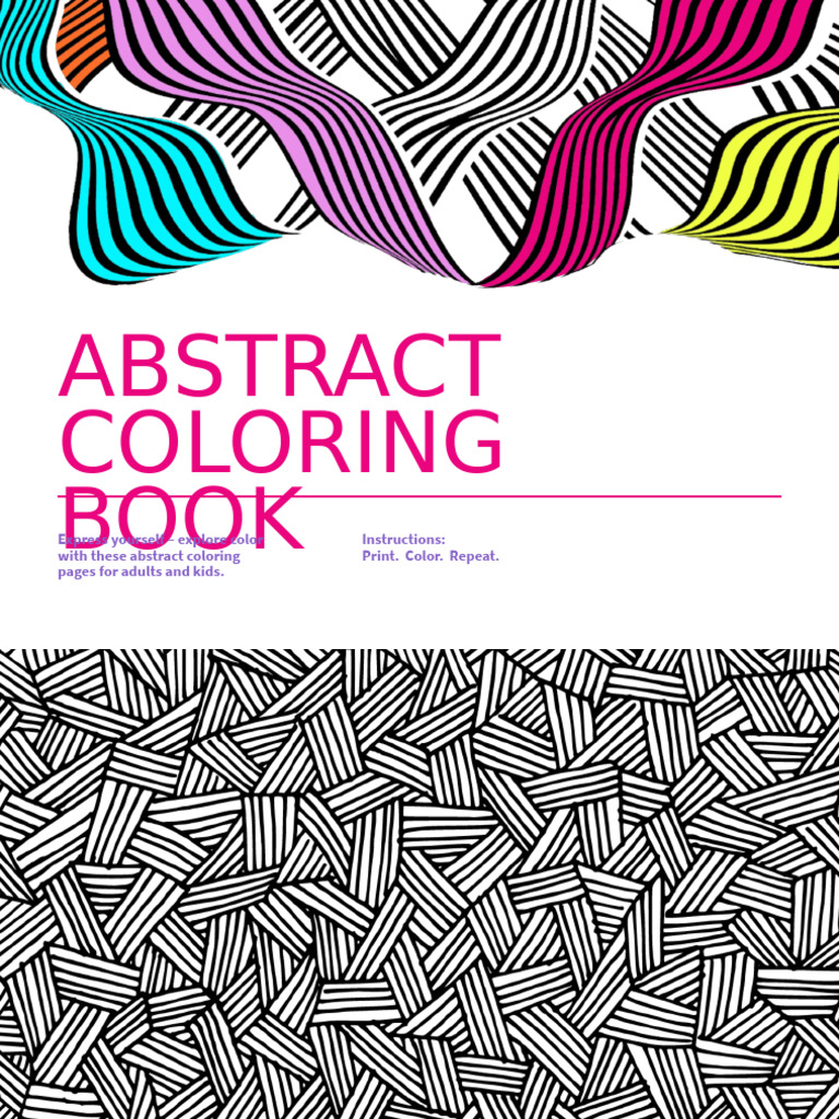 Abstract Coloring Book | PDF