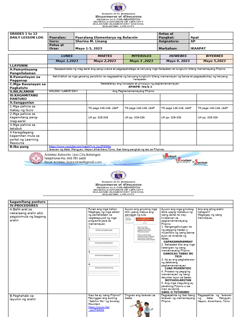 Quarter 4 AP Week 1 | PDF