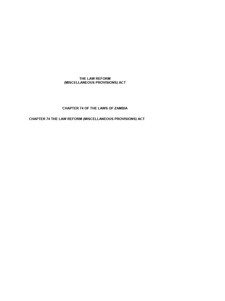 Law Reform (Miscellaneous Provisions) Act | PDF | Tort | Legal Liability