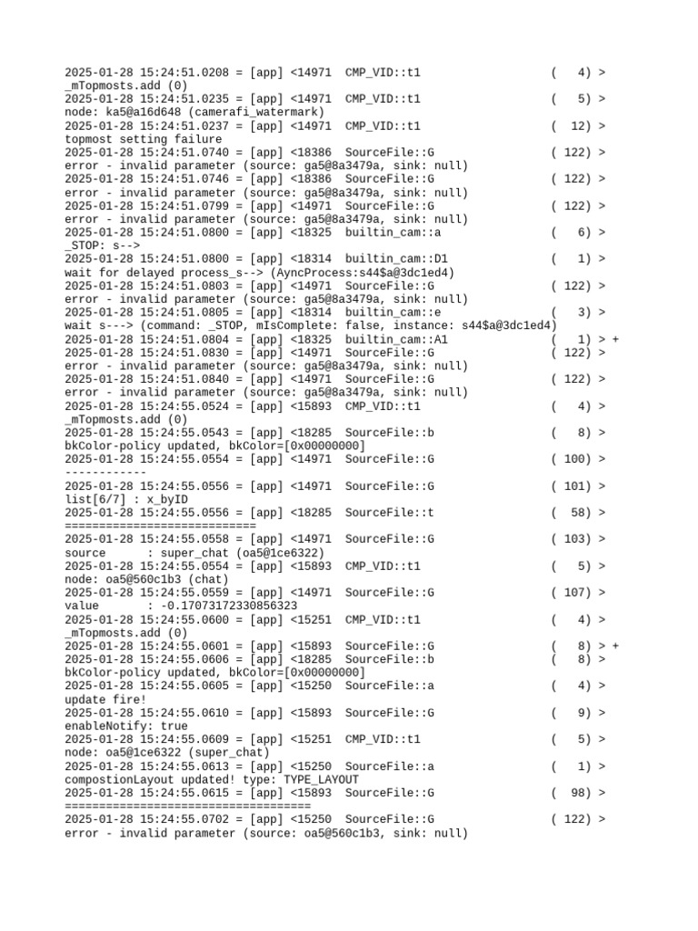 usb_cam_log | PDF | Software Engineering | Computer Programming
