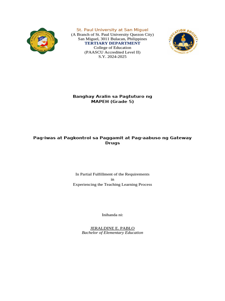 LP Health 5 Gateway Drugs | PDF