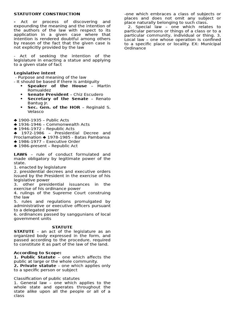 StatCon | PDF | Statutory Interpretation | Executive Order