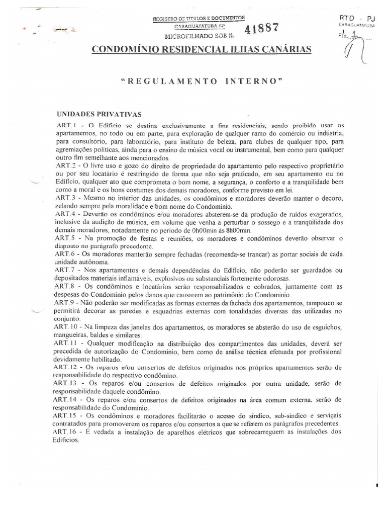 Regulamento Interno-1 | PDF