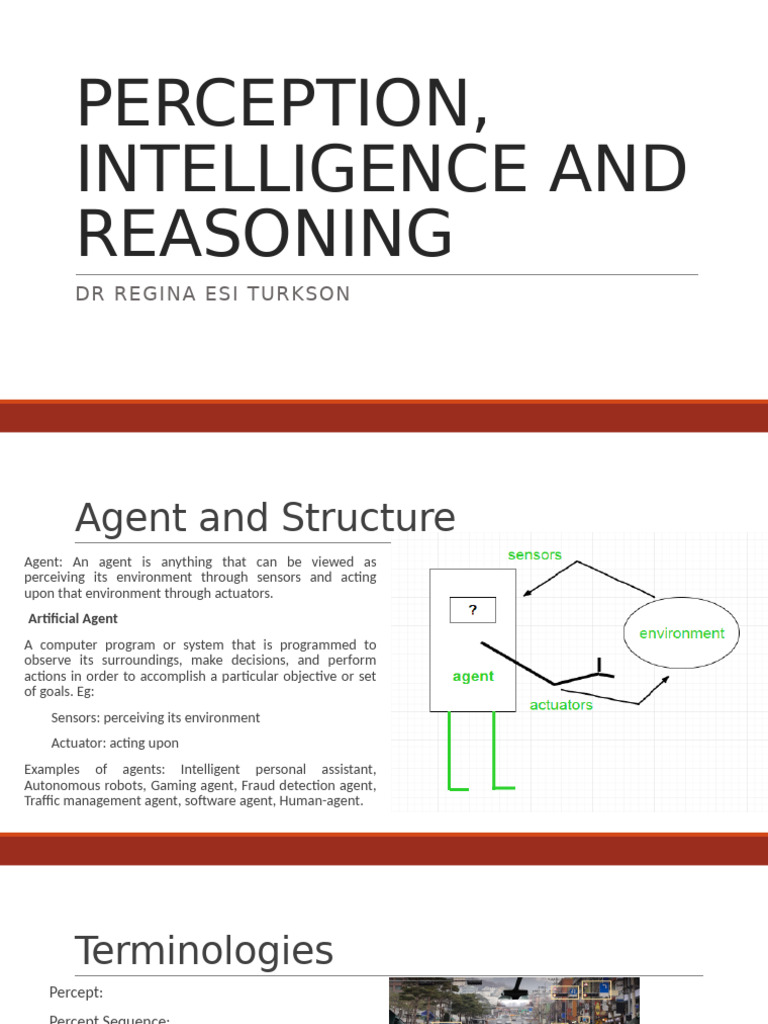 Lecture 2 - Perception, Intelligence and Reasoning | PDF | If And Only If | Logic
