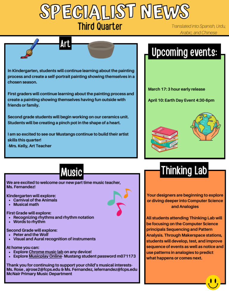 Third Quarter Newsletter 24-25 | PDF | Scratch (lenguaje de ...