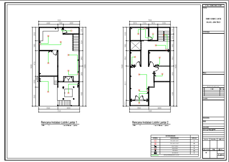 Instalasi Listrik Rumah 2 Lantai | PDF