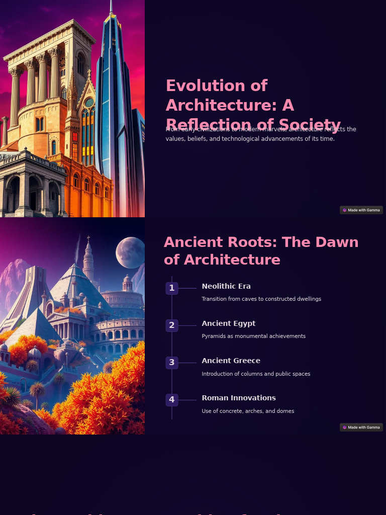 Evolution of Architecture A Reflection of Society | PDF