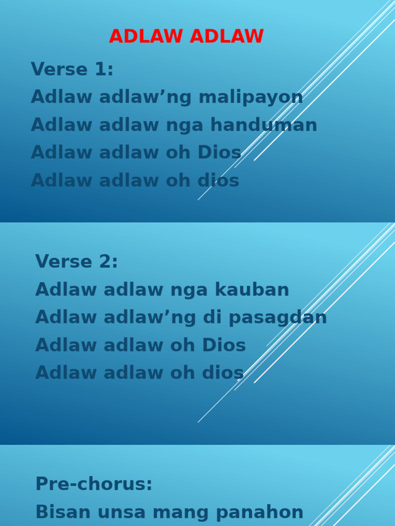 Adlaw Adlaw | PDF