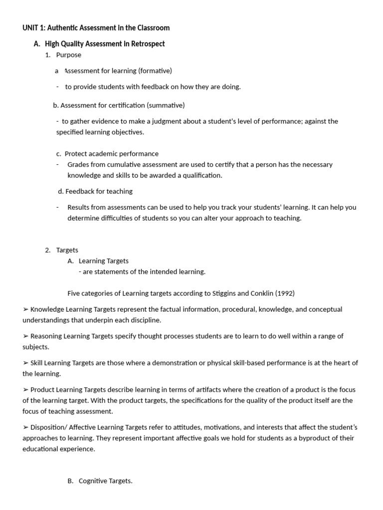 Authentic Assessment | PDF | Educational Assessment | Multiple Choice