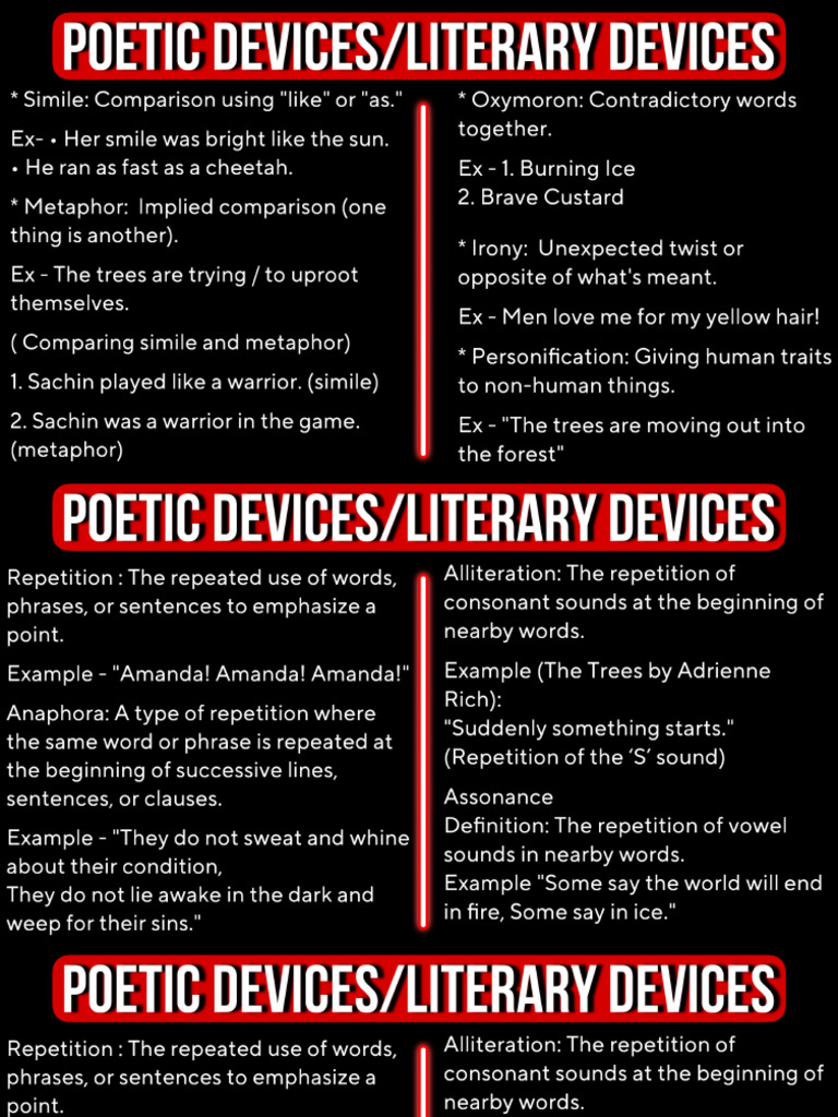 Poetic Devices | PDF