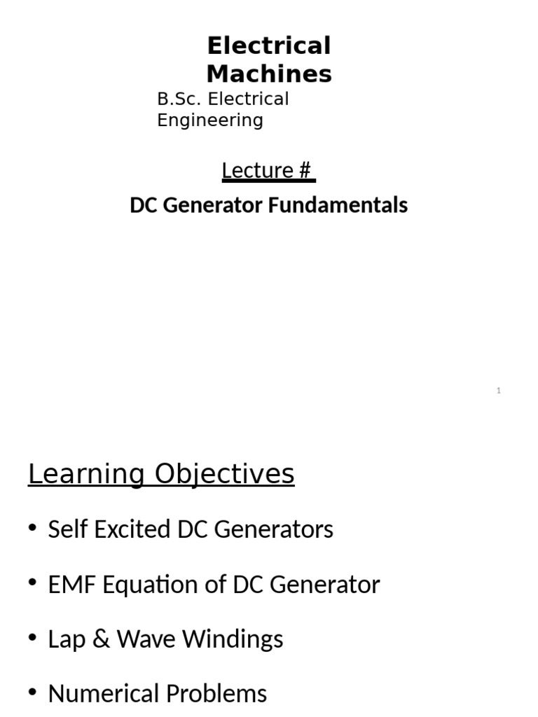 DC Generators Fundamentals | PDF | Electric Generator | Electrical ...
