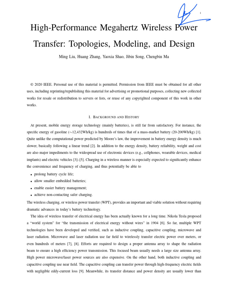 03. High-Performance Megahertz Wireless Power | PDF | Inductor | Rectifier