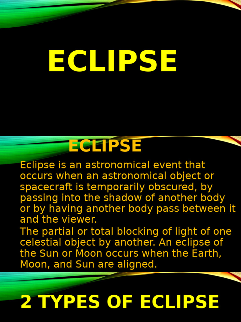 Understanding Solar and Lunar Eclipses | PDF | Solar Eclipse | Eclipse