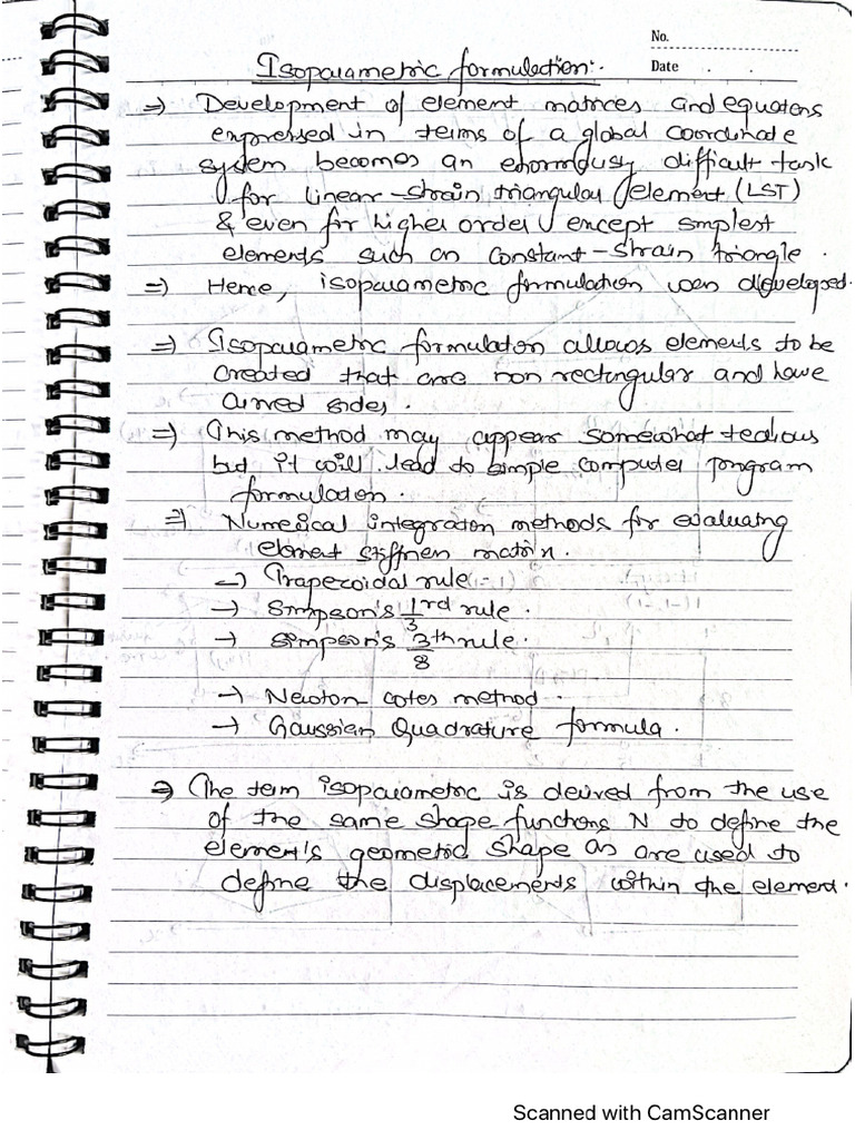 Isoparametric and Superparametric Elements | PDF