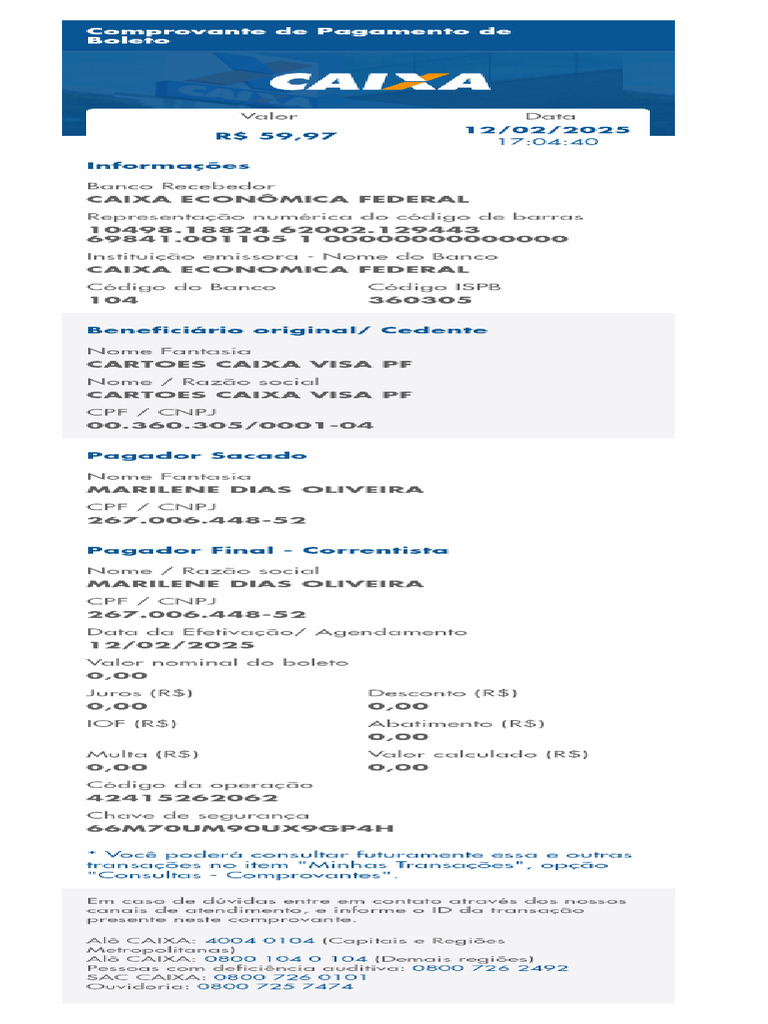 Comprovante2025 02 12 - 170454 | PDF