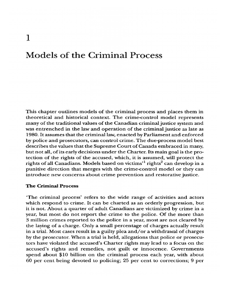Due Process and Victims' Rights The New Law and Po... - (1 Models of ...