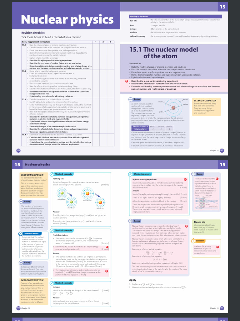 Cambridge IGCSE® & O Level Physics - Exam Success-92-98 | PDF | Atomic ...