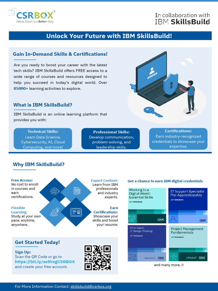 Free IBM SkillsBuild Courses & Credentials | PDF