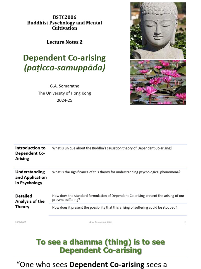 Understanding Dependent Co-arising in Buddhism | PDF | Causality ...