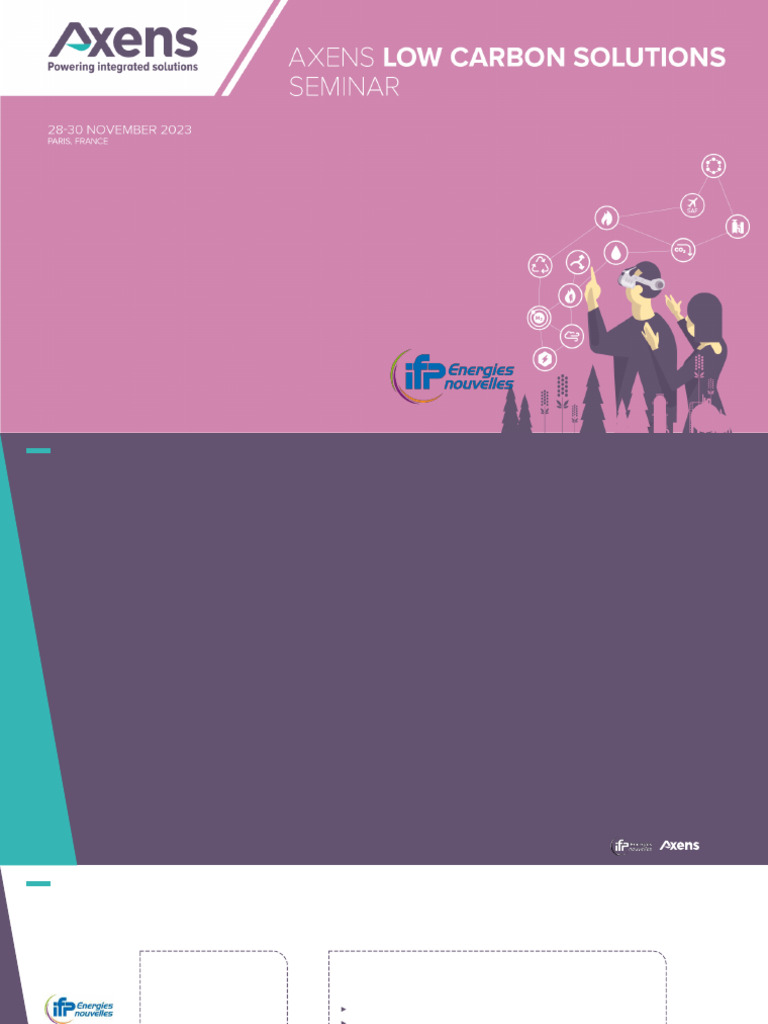 Axens-IFPEN Low Carbon Solutions 2023 | PDF | Low Carbon Economy ...
