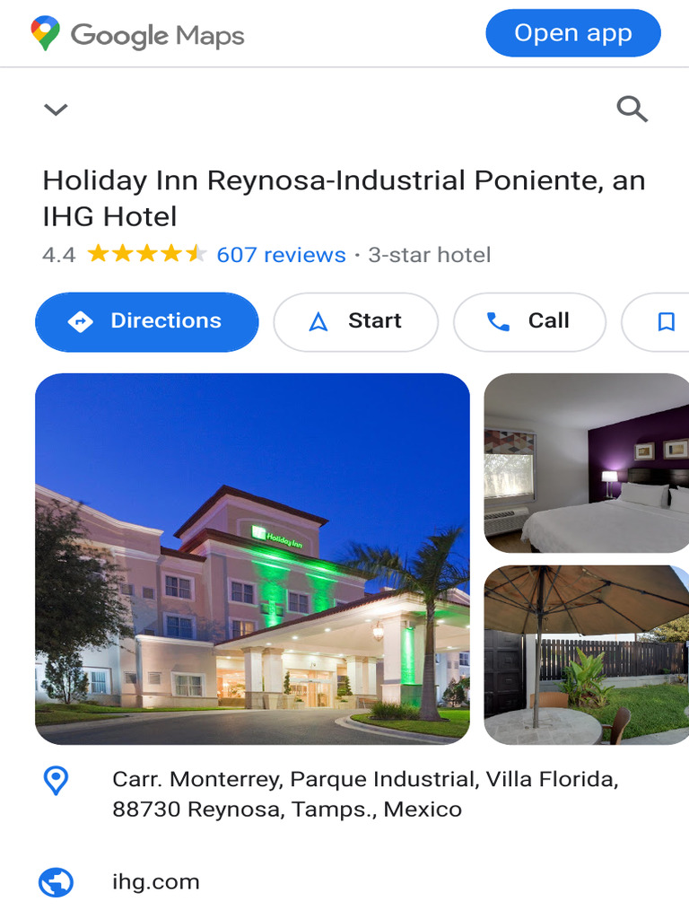 Holiday Inn Reynosa-Industrial Poniente, An IHG Hotel - Google Maps | PDF